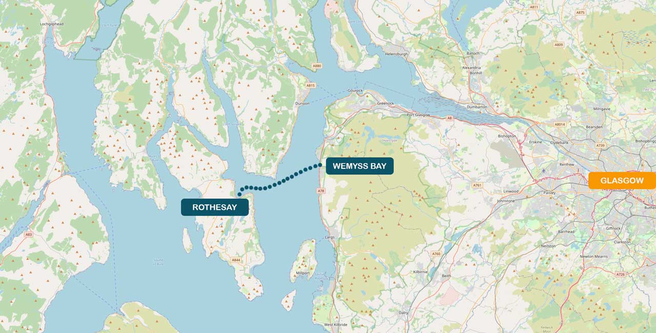 Rothesay Bute Ferry Status | Wemyss Bay Colintraive Rhubodach Western ...